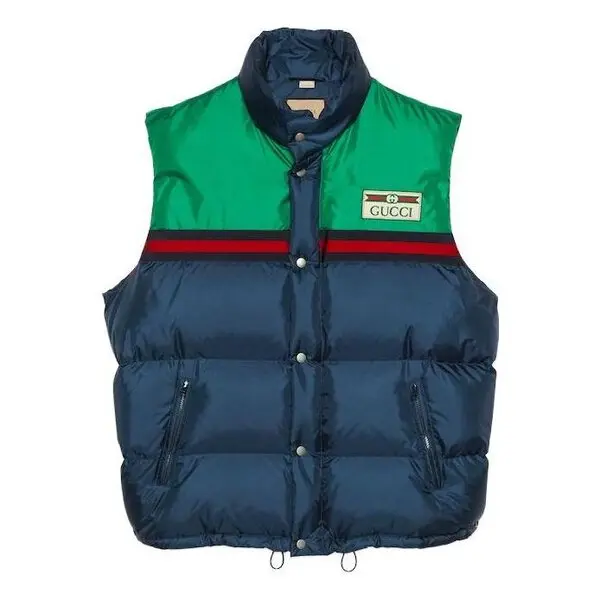 Gucci Padded Vest - Navy