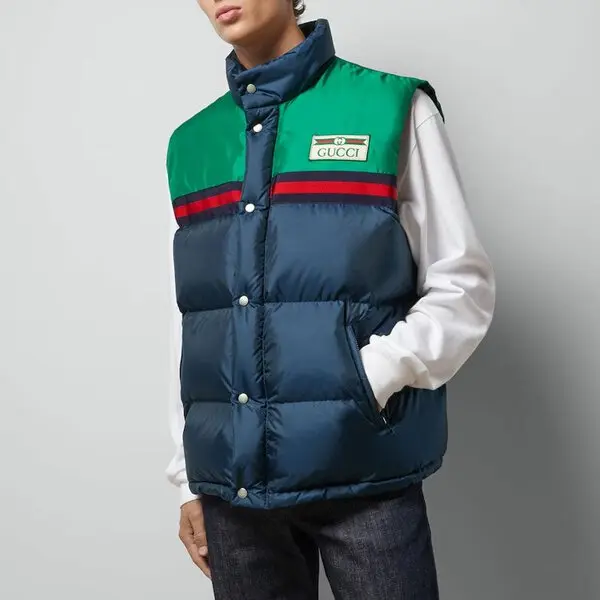 Gucci Padded Vest - Navy