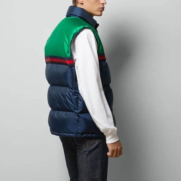 Gucci Padded Vest - Navy
