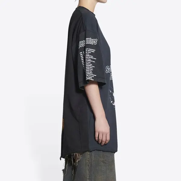 Balenciaga Speed Hunters Upside Down T-shirt - Black Faded