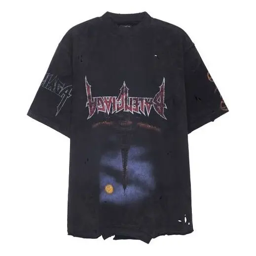 Balenciaga Moon Upside Down T-shirt Oversized