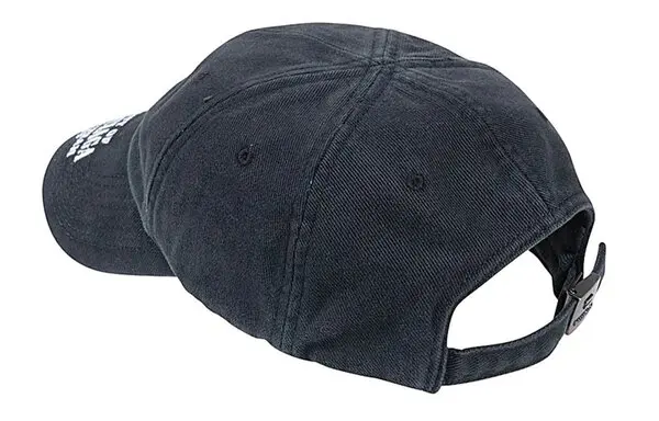 Balenciaga Embroidered Denim Ball Cap