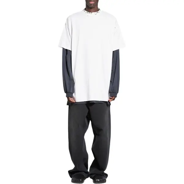 Balenciaga Oversized Pierced T-shirt