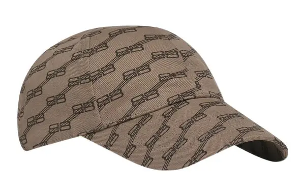 Balenciaga Bb Monogram Cap 'beige Brown