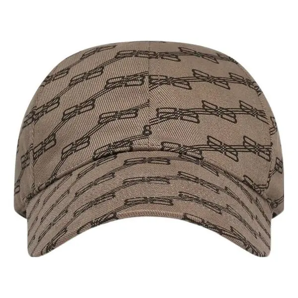 Balenciaga Bb Monogram Cap - Beige/brown