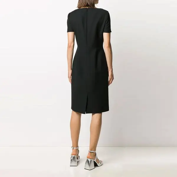 Gucci Wool Silk Short Sleeve Dress
