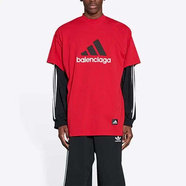 Balenciaga X Adidas Oversized T-shirt - Red