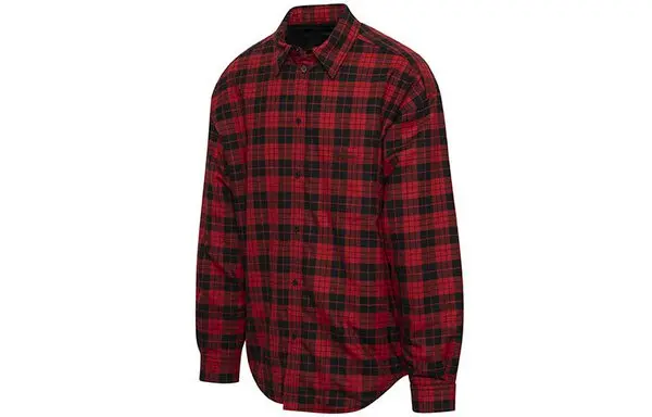 Balenciaga Checkered Flannel Padded Shirt