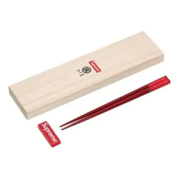 Supreme Chopstick Set 'beige Black Red