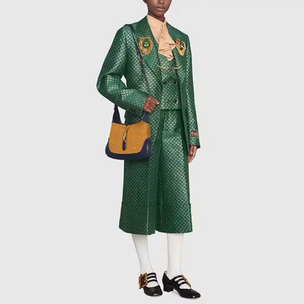 Gucci Mini Gg Lurex Flared Trousers