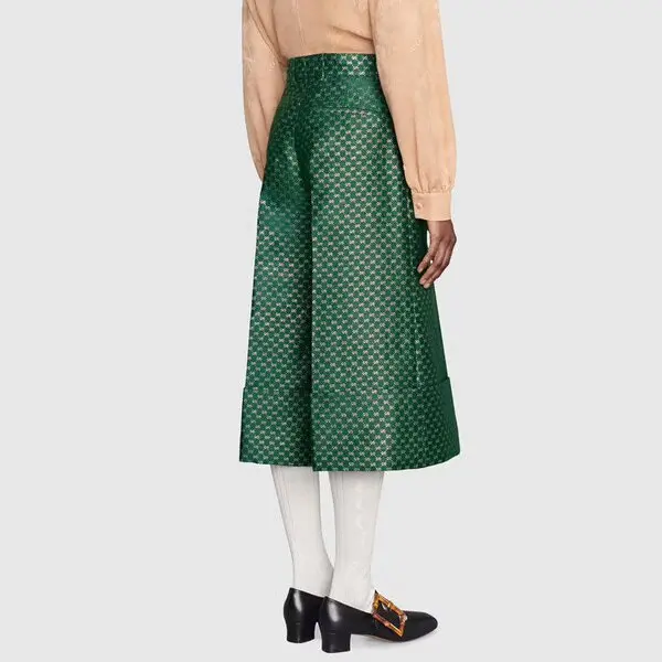 Gucci Mini Gg Lurex Flared Trousers