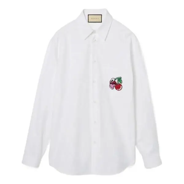 Gucci Maxi Gg Oxford Cotton Shirt