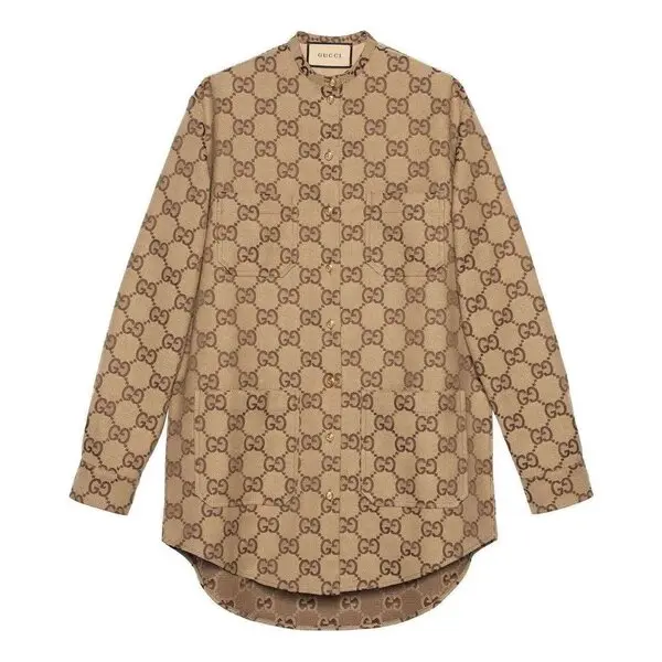 Gucci Maxi Gg Canvas Shirt