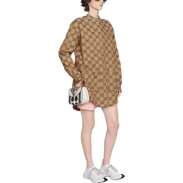 Gucci Maxi Gg Canvas Shirt