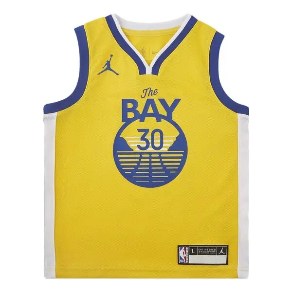 JORDAN Air Golden State Warriors Statement Jersey
