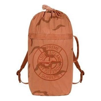 Supreme X Stone Island Brushed Cotton Backpack - Beige