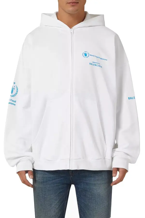 Balenciaga Fw22 Wfp Zip Up Hoodie