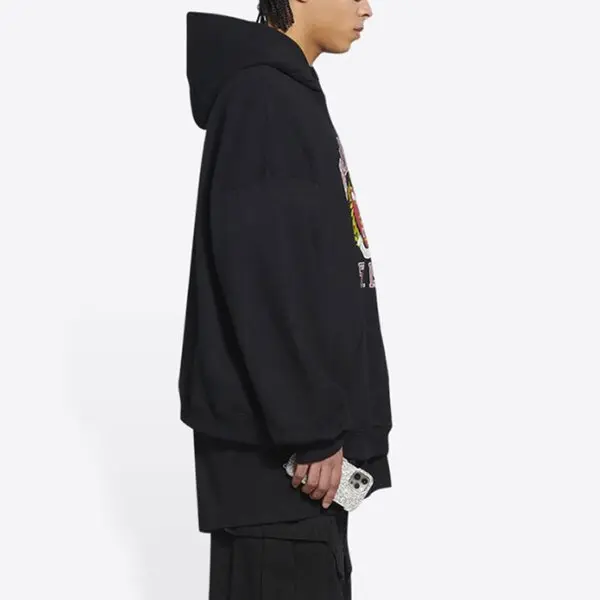 Balenciaga Est. 1917 College Logo Hoodie - Black