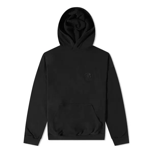 Balenciaga Back Logo Popover Hoodie - Black