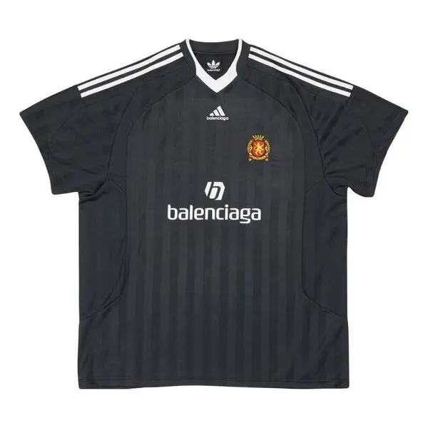 Balenciaga X Adidas Oversized Soccer T-shirt - Black