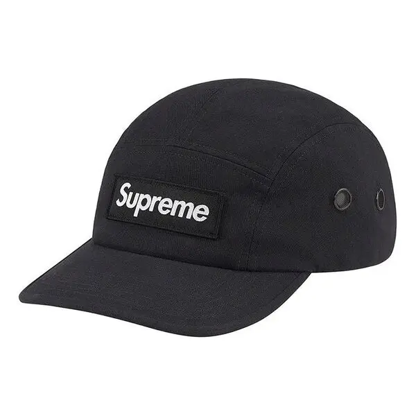 Supreme Military Camp Cap - Black/white