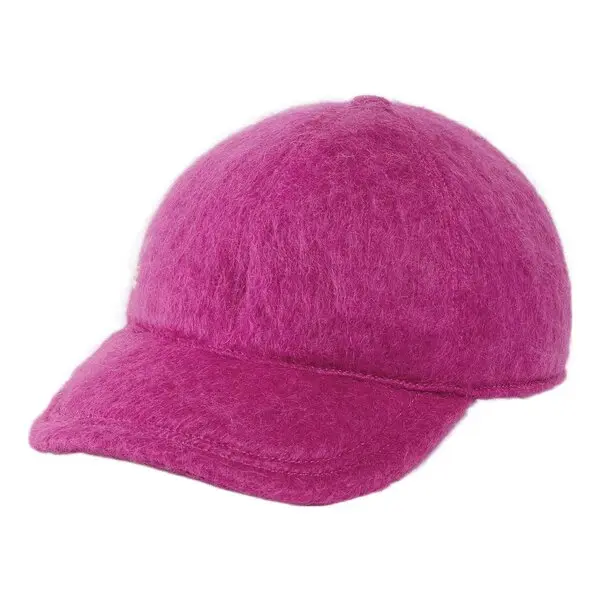 Gucci Mohair Baseball Hat With Double G 'fuchsia