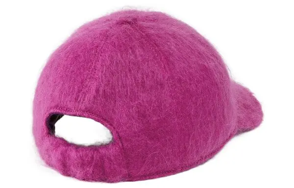 Gucci Mohair Baseball Hat With Double G 'fuchsia