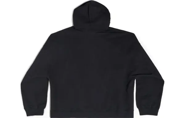 Balenciaga Wide Fit Hoodie - Black