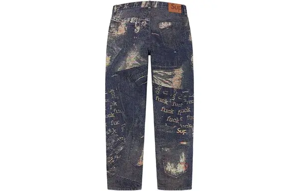 Supreme Archive Denim Jacquard Regular Jean