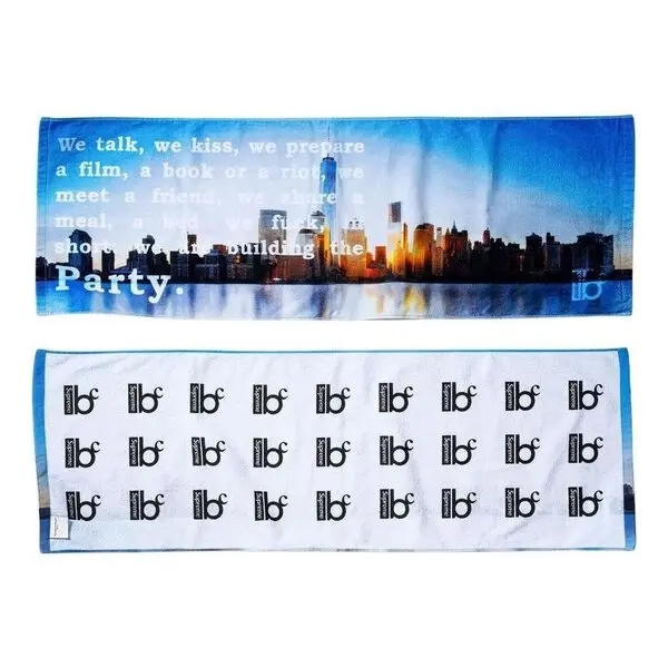 Supreme X Bernadette Corporation Mini Towel 'blue White - Blue/white