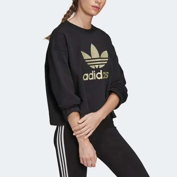 Adidas Premium Logo Crew Sweatshirt