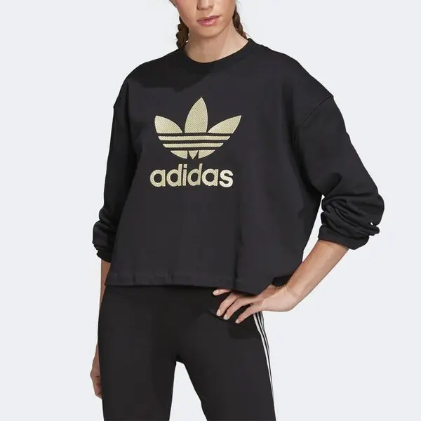 Adidas Premium Logo Crew Sweatshirt