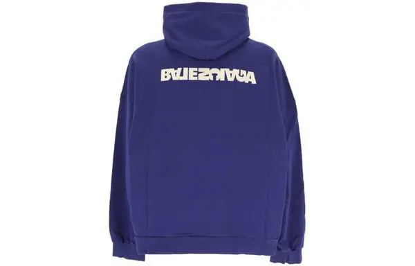 Balenciaga Wide Fit Hoodie With Logo Detail