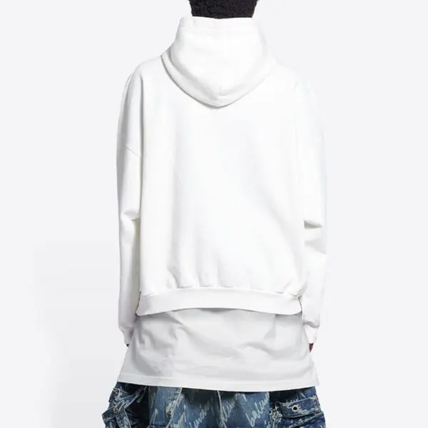 Balenciaga X The Simpsons Cotton Hoodie Wide Fit - White