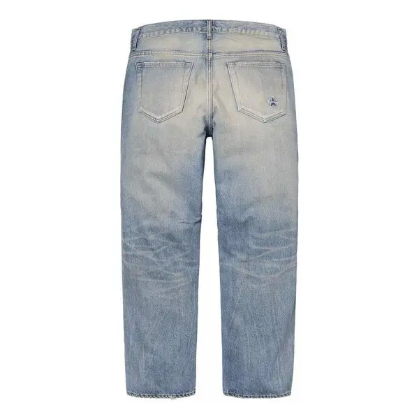 Supreme Distressed Loose Fit Selvedge Jeans