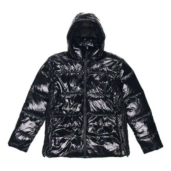 Adidas Glossy A-shape Down Puffer Jacket Asia Sizing - Black