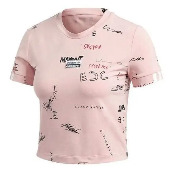 Adidas R.y.v. Printed T-shirt - Pink/black