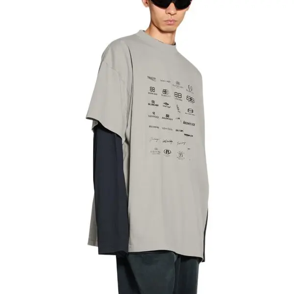 Balenciaga Archives Logos T-shirt Oversized