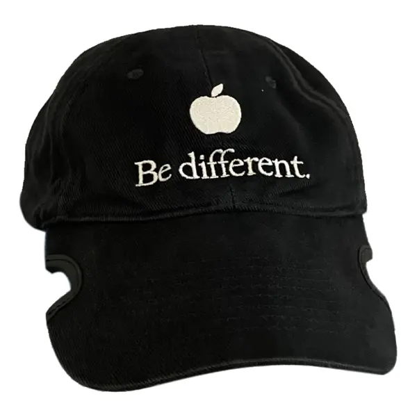 Balenciaga Be Different' Baseball Cap - Black/white