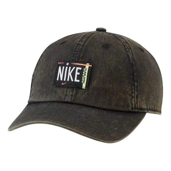 Nike Sportswear Heritage 86 Washed Baseball Cap - Black