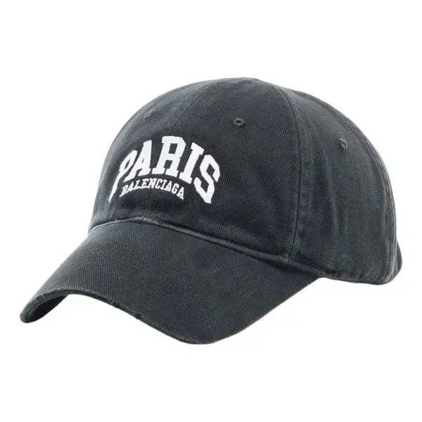Balenciaga Cities Paris Cap - Black