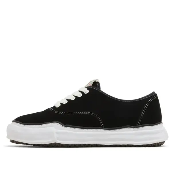 Mihara Yasuhiro Baker Og Sole Suede Low Top Sneakers - Black/white