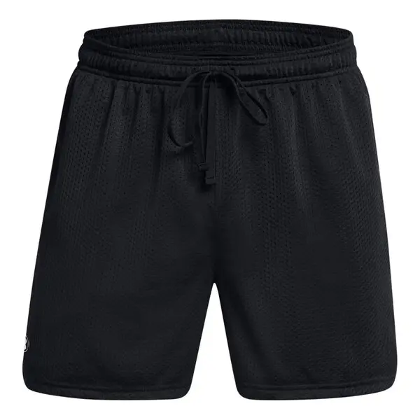 Under Armour Icon Mesh 5" Shorts - Black/white