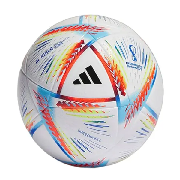 Adidas Al Rihla League Mixed Football - White/orange/blue