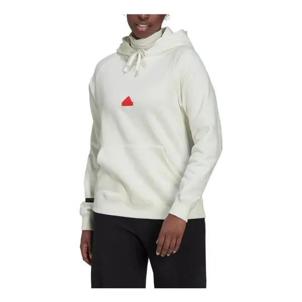 Adidas Oversized Hoodie Sweatshirt - White