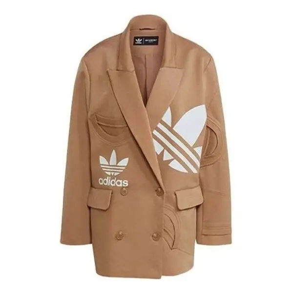 Adidas Originals X Dry Clean Only Blazer Jacket Asia Sizing - Brown