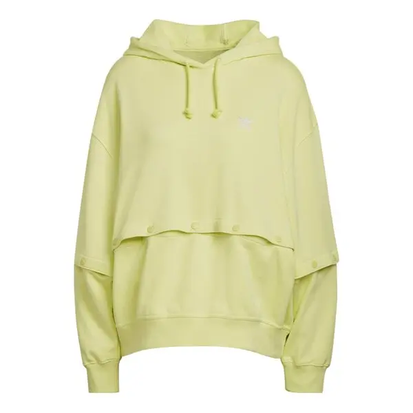 Adidas Always Original Snap-button Hoodie - Yellow
