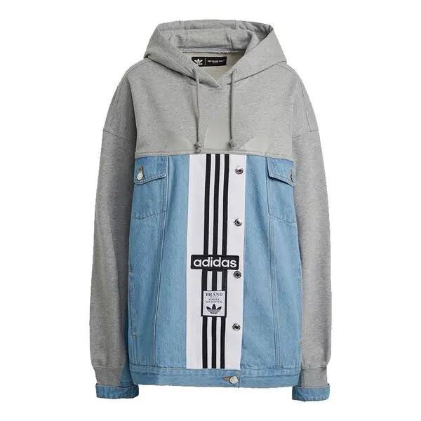 Adidas Denim Jacket Asia Sizing 'blue Grey - Blue/grey