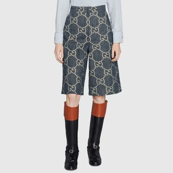 Gucci Jumbo Gg Denim Shorts