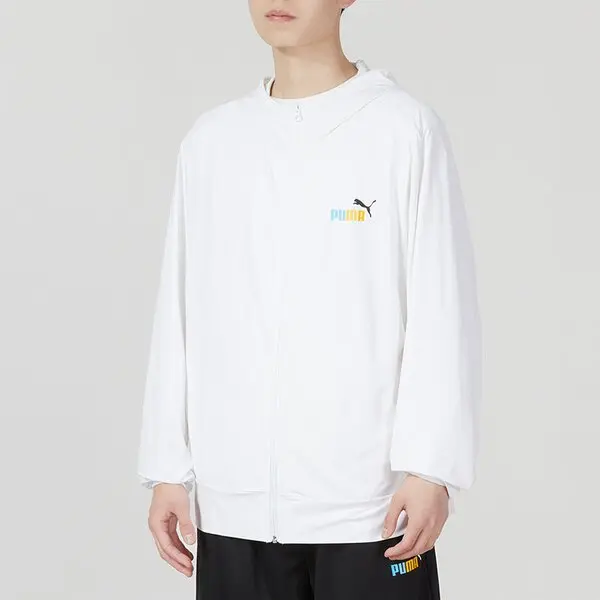 PUMA Hooded Zip-up Jacket - White